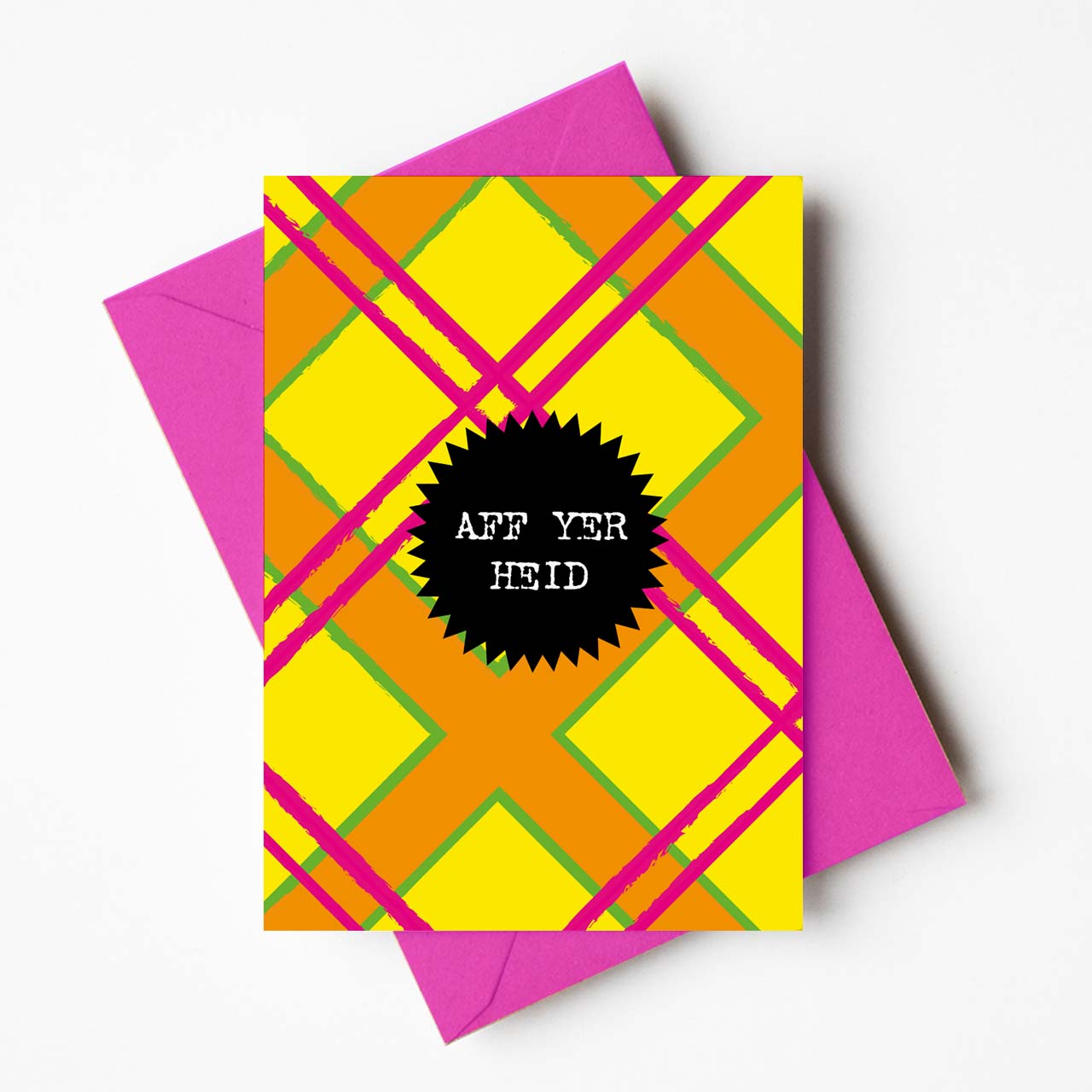 'Aff Yer Heid' Scottish Banter Funny Card – Hiya Pal Ltd