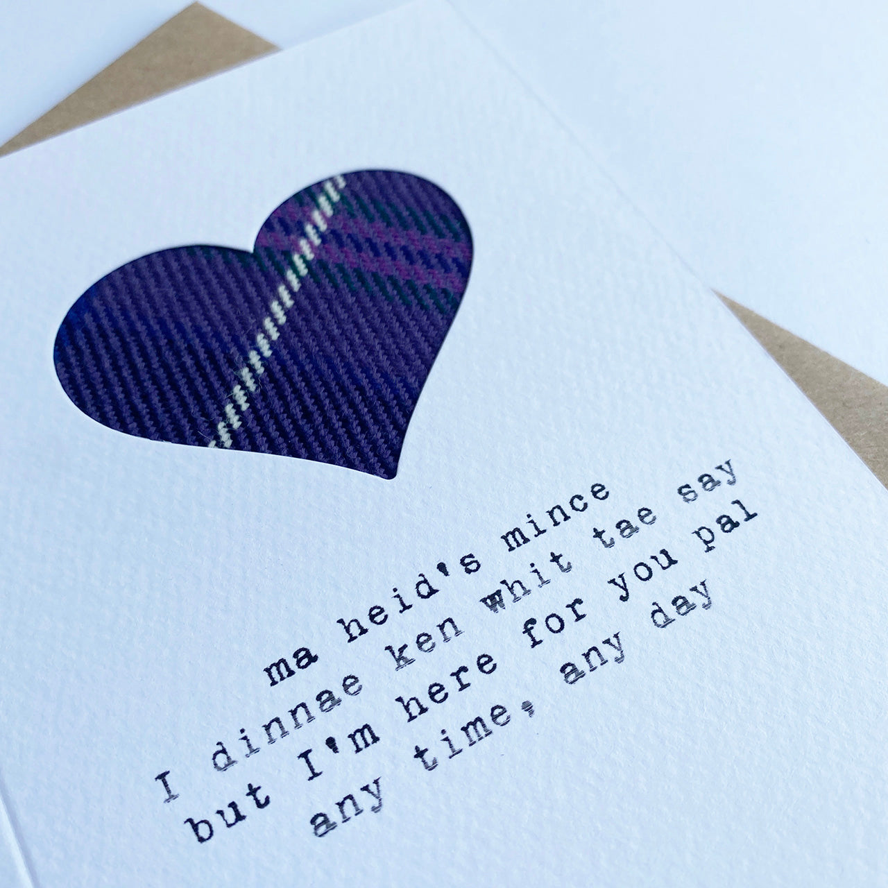 'Ma Heid's Mince' Scottish Sympathy Card – Hiya Pal Ltd